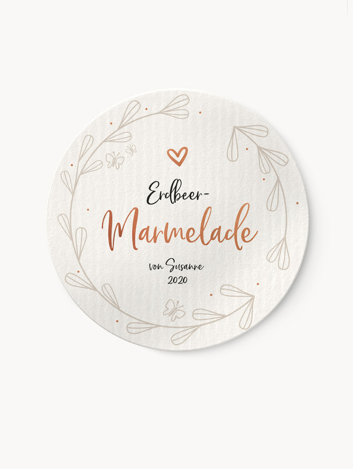 Personalisierte Etiketten zur Beschriftung für Marmeladengläser | ⌀4cm ...