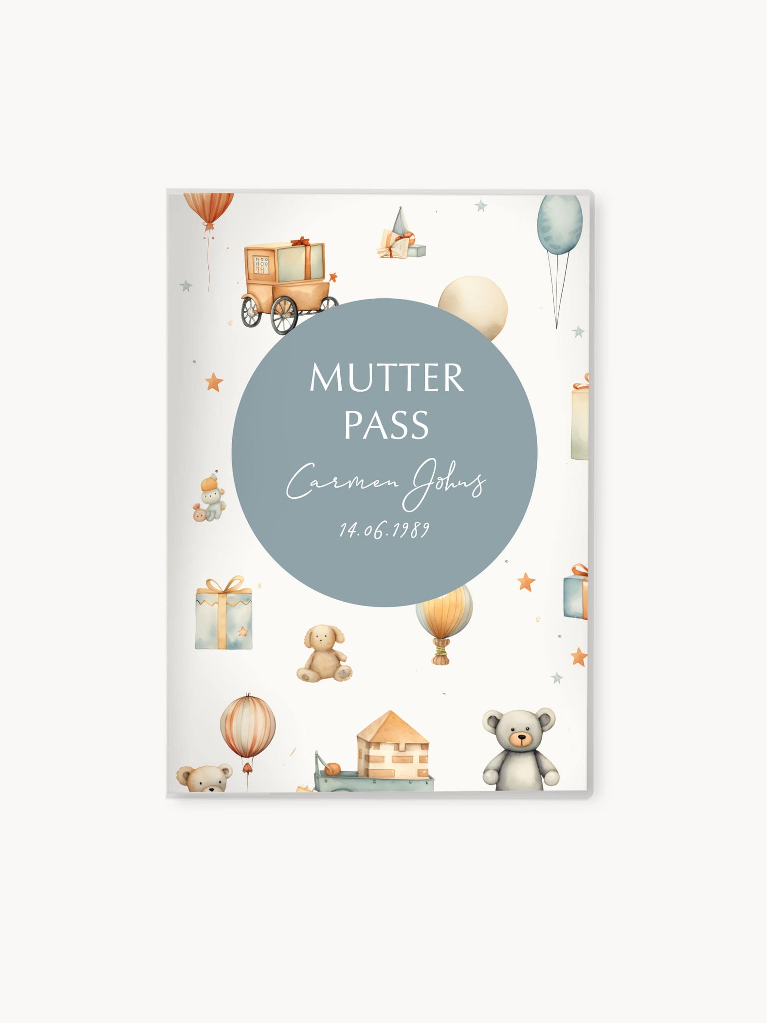 Mutterpass-Hülle personalisiert Set Molly Beige | NORDEULE — NORDEULE®