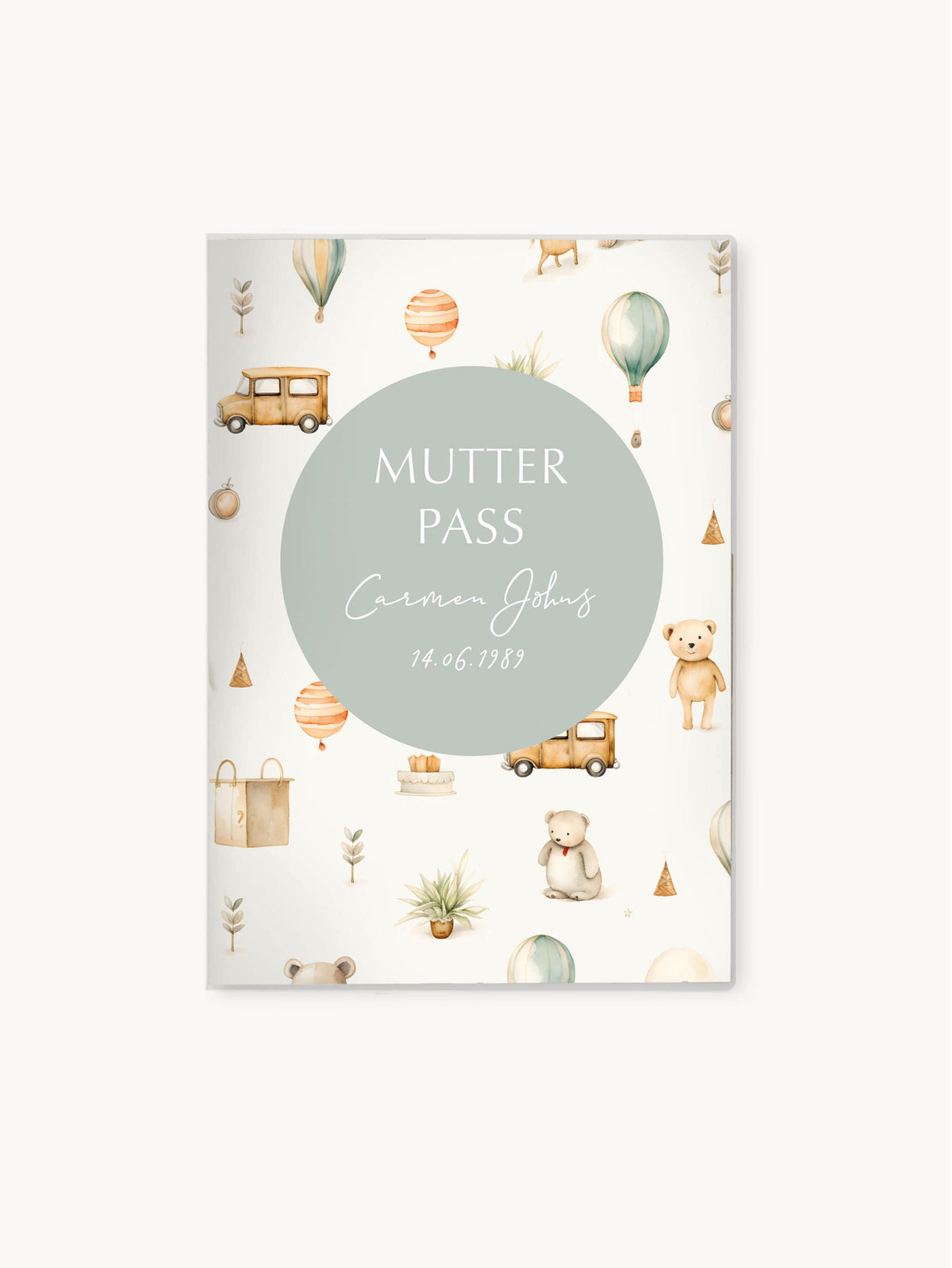 Mutterpass-Hülle personalisiert Set Molly Beige | NORDEULE — NORDEULE®