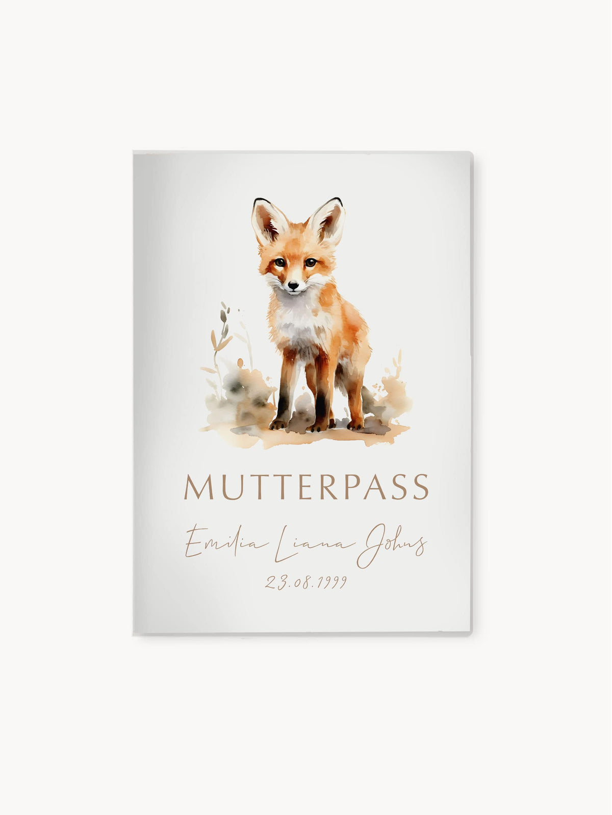 Mutterpass-Hülle personalisiert Set Molly Beige | NORDEULE — NORDEULE®